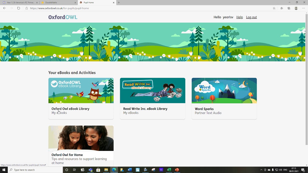 How to access Oxford Owl online reading scheme updated for 2021 - YouTube