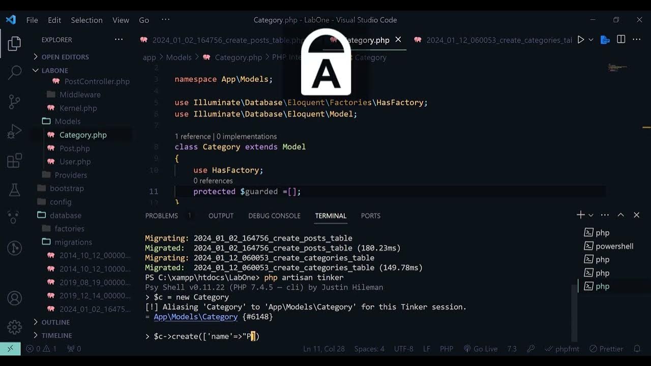 Laravel Lab :Mass Assignment , Eloquent Relationship . - YouTube