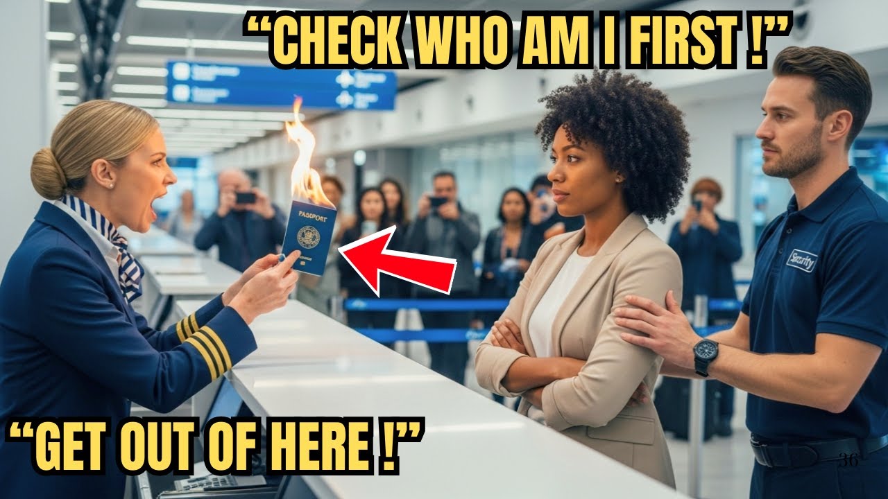 BLACK CEO’s Passport Burned at Gate — 12 Minutes Later, She Shut the ...