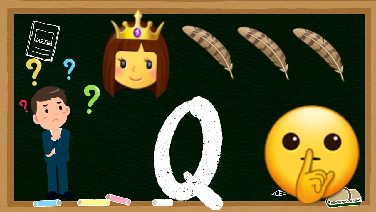 ABCD PHONICS SONG | LETTER Q | Word starts with alphabet Q | Albhabet A ...