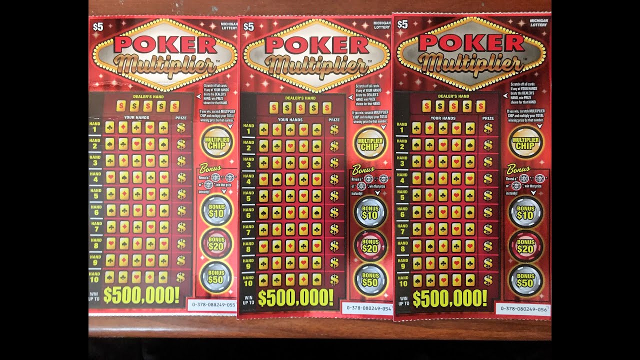 💰💰💰 Poker Multiplier! Michigan Lottery Instant ticket 🤑 - YouTube
