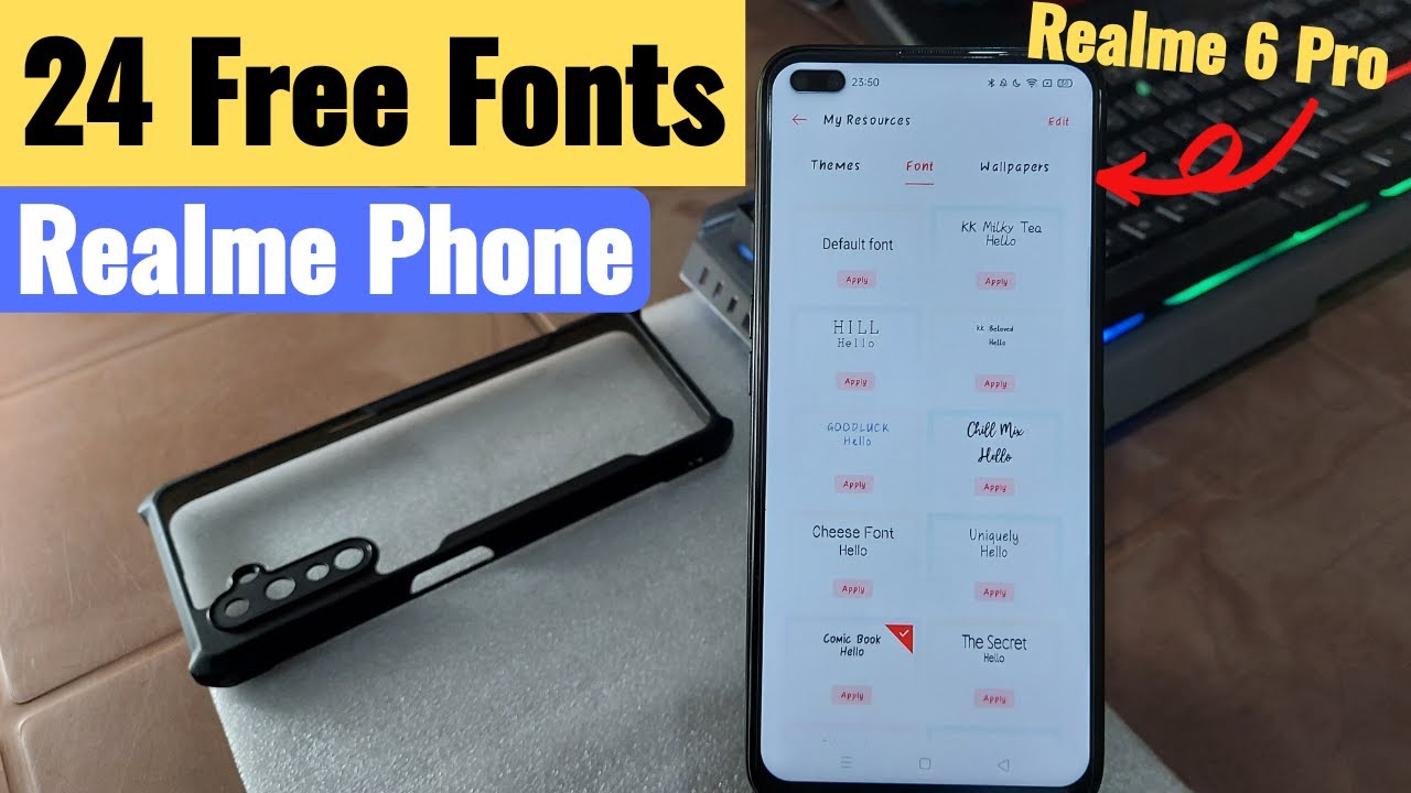 24 Free Fonts for Realme Phones | Realme 6 pro /6 /7 /7 pro/7i e.t.c ...