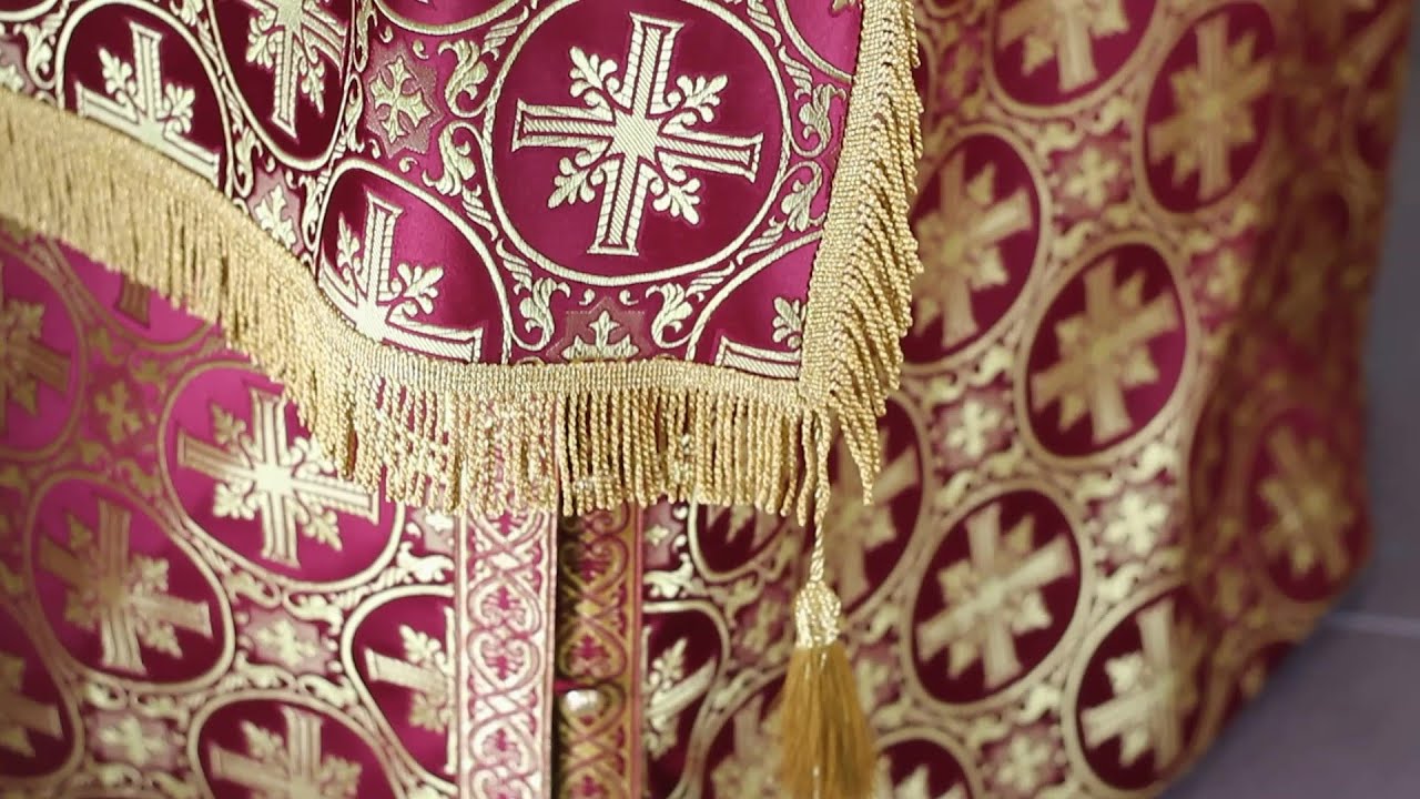 Holy Table Vestment with Cross Embroidery - YouTube