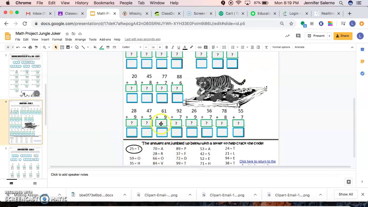 Mystery of the Jungle Joker Math Project Directions - YouTube