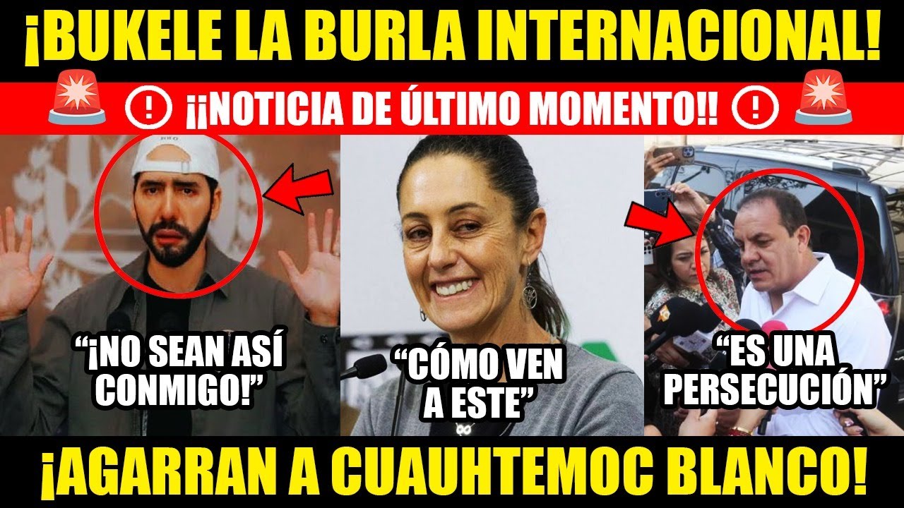 Bukele Burla internacional Cuauhtemoc Blanco ante el Fiscal - YouTube