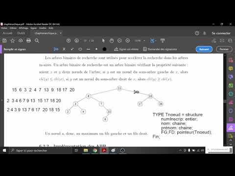 Révision du cours : 16 - Arbres Binaires de Recherche (Parcours en ...