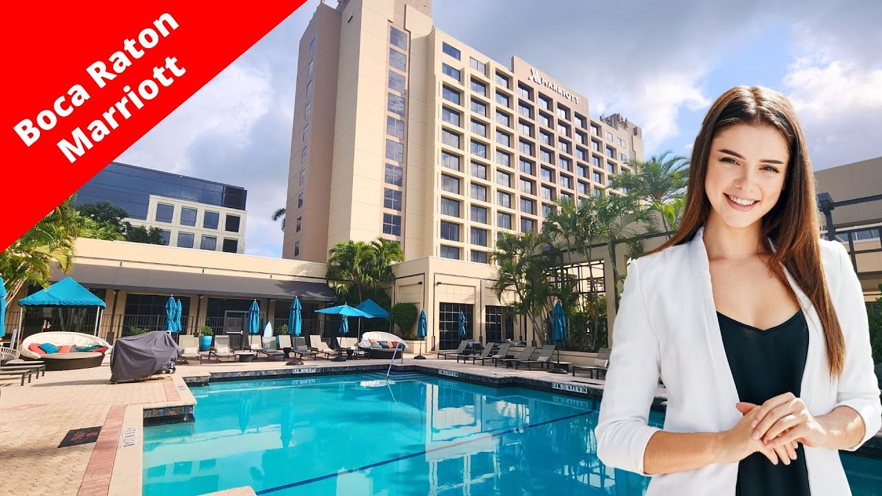 Boca Raton Marriott at Boca Center - Hotel & Room Tour - YouTube