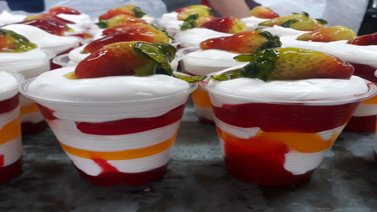 VASOS CREMA FRIA CON FRUTA....REPOSTERIA SENA - YouTube