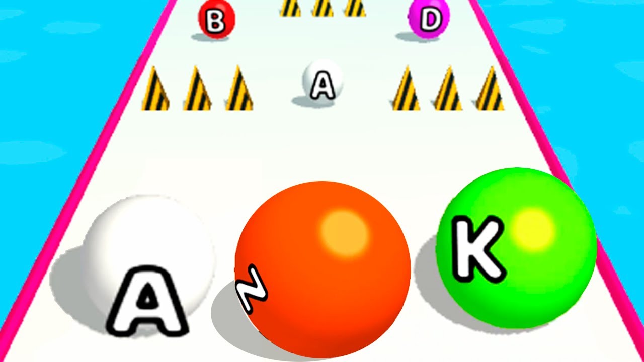 A-Z Run - ASMR Alphabet Ball Runner Game - YouTube