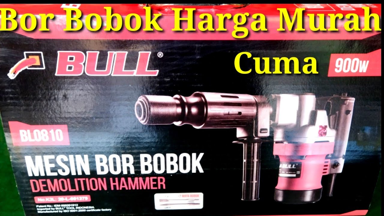 Demolition Hammer Bull BL0810 / Mesin Bobok Beton Tembok BL 0810 Jack ...