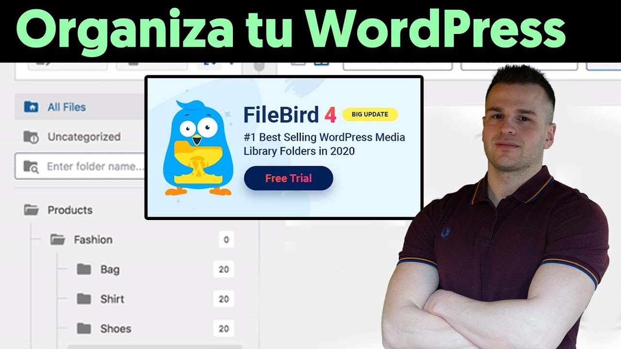 FileBird | Plugin para Crear Carpetas en WordPress (organización) - YouTube