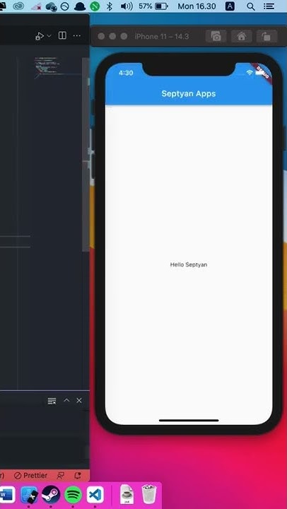 Simulasi Projek Flutter - YouTube