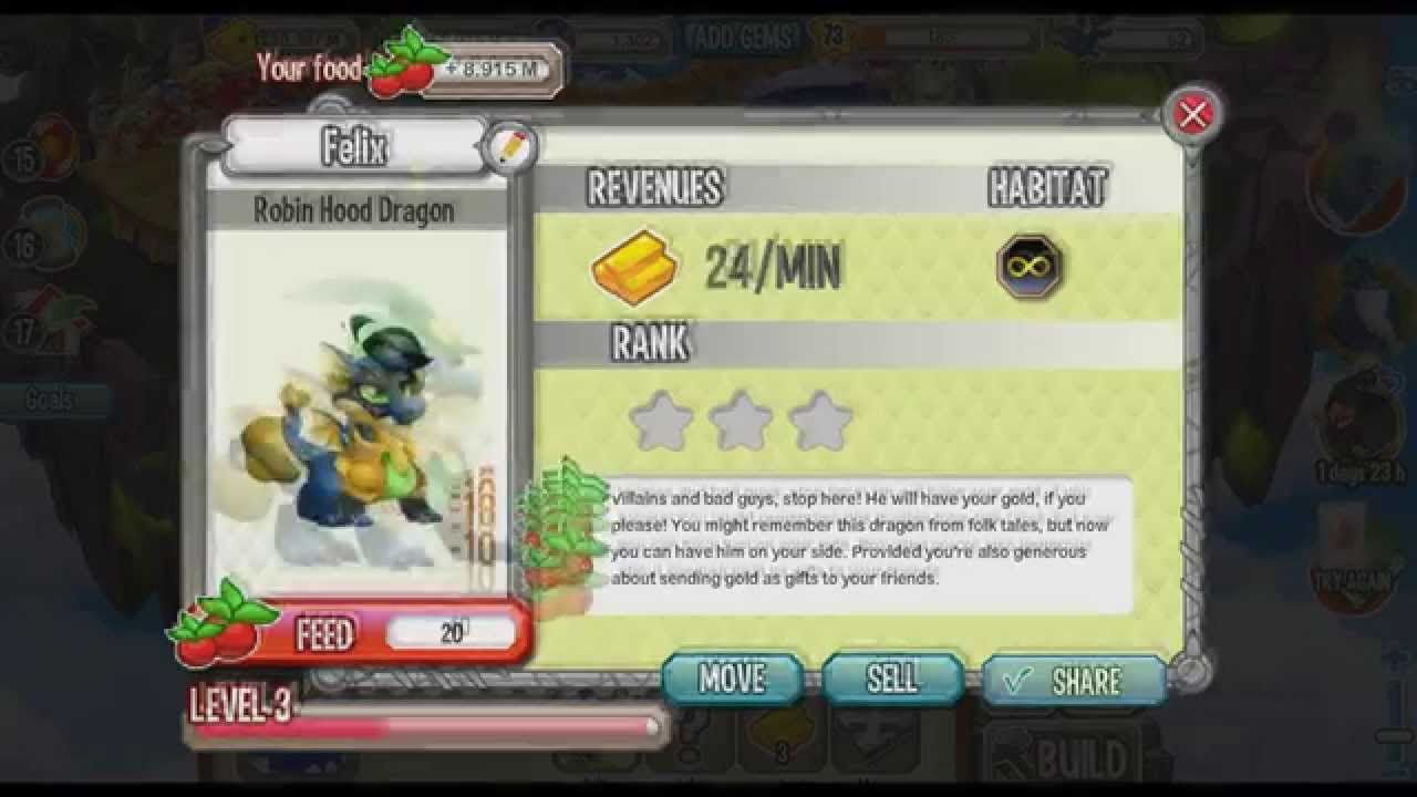 Robin Hood Dragon Dragon City