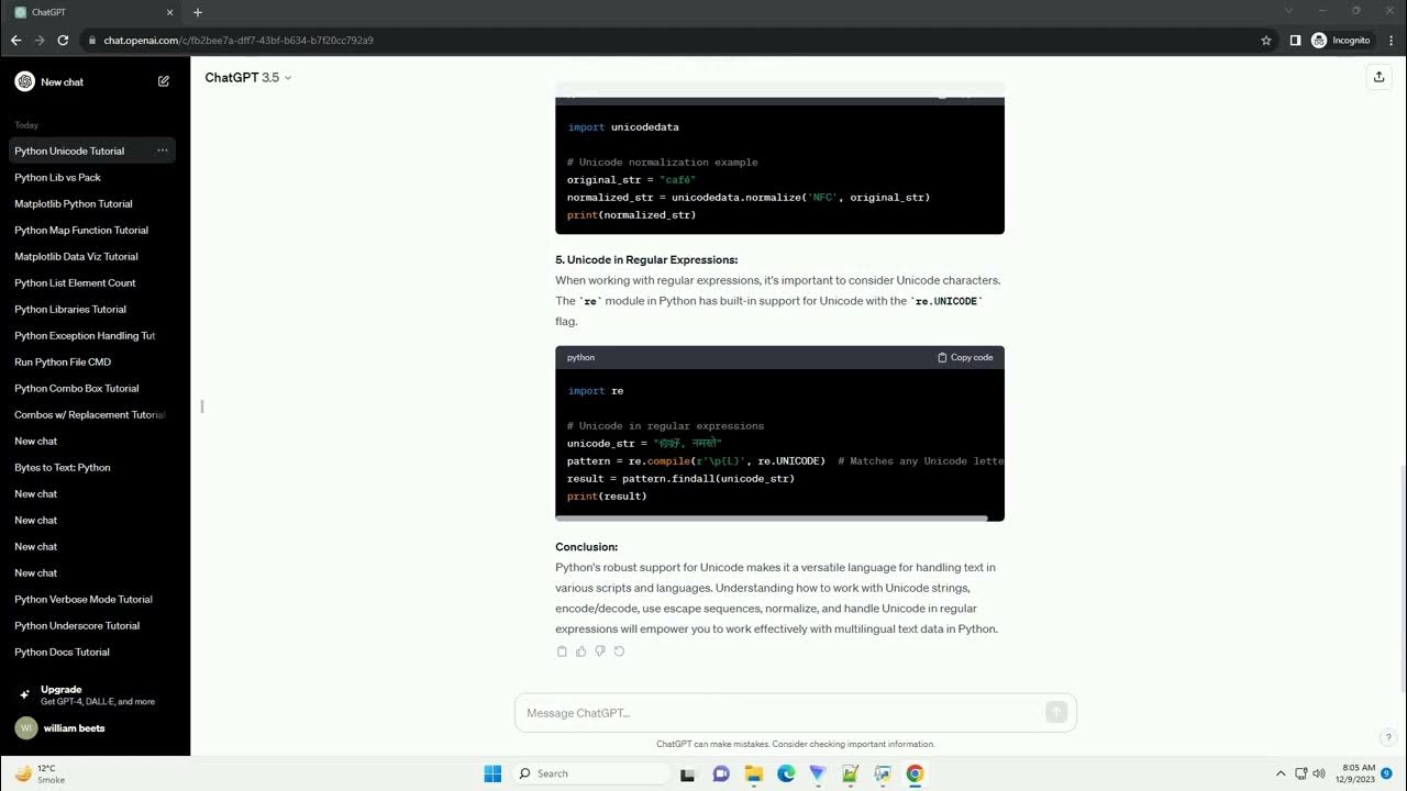 does python support unicode - YouTube