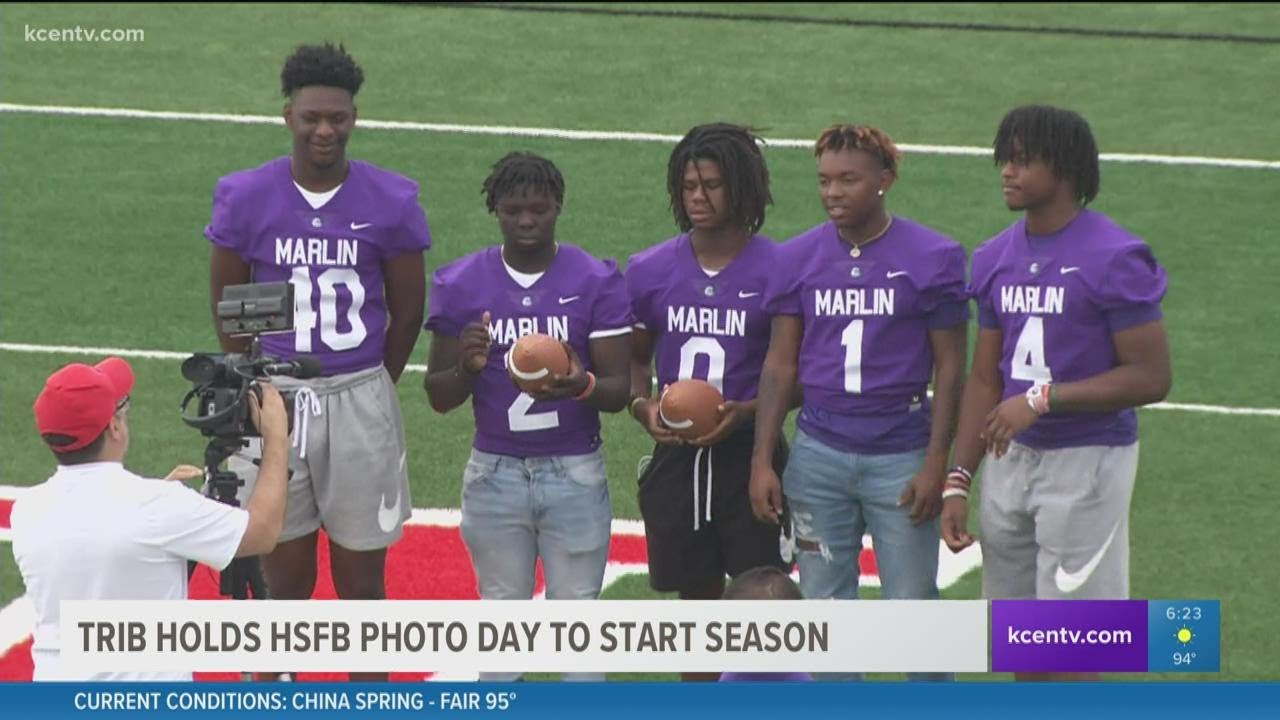 Waco Trib holds HS football photo day to start season - YouTube