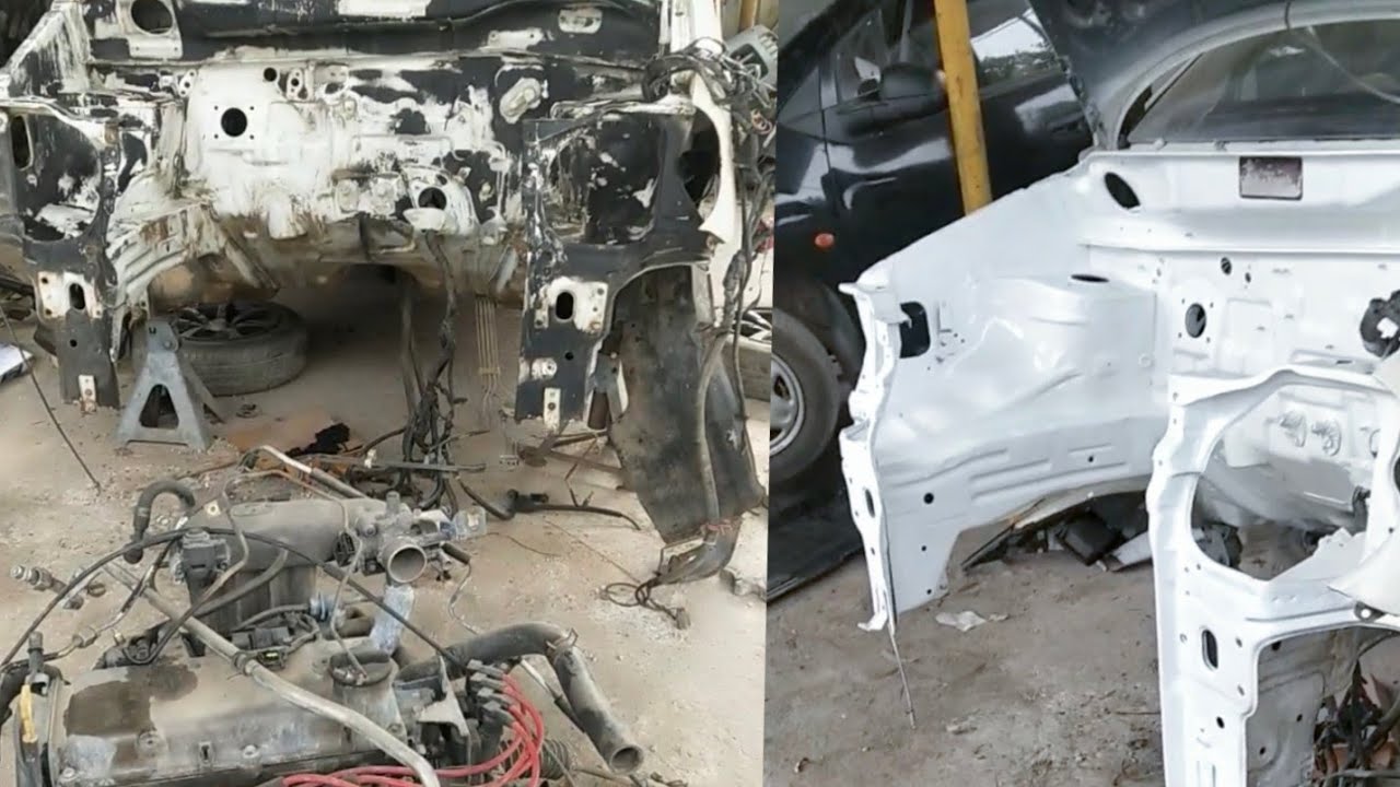 Hyundai Santro engine room painting - YouTube