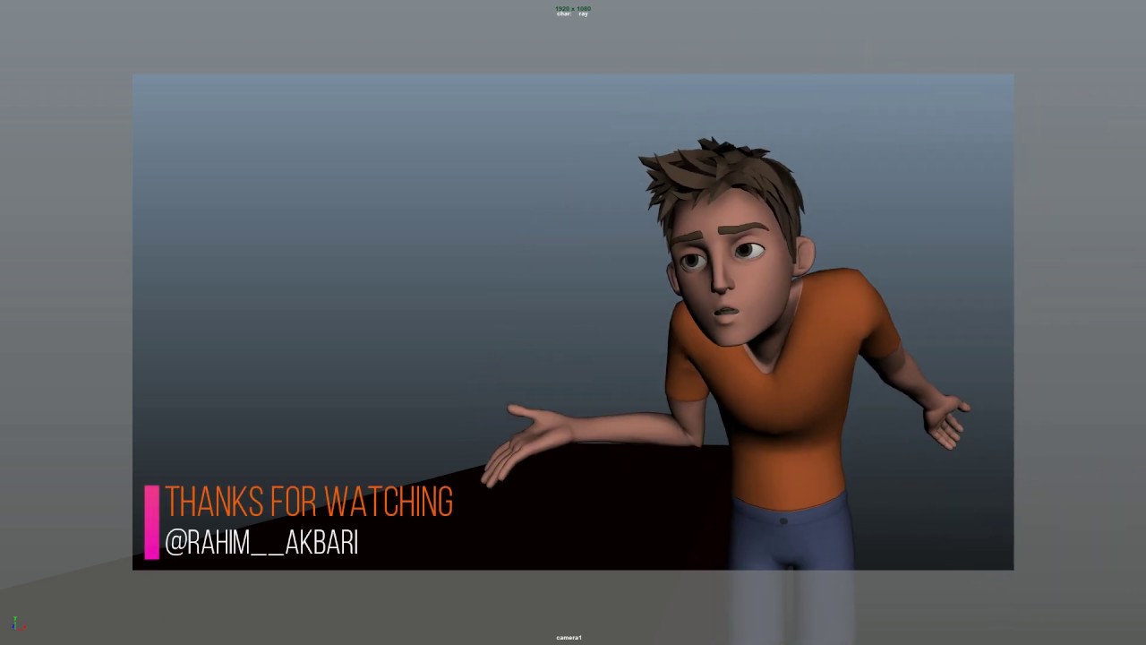 Ray character animation - YouTube