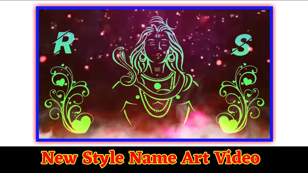 Viral name art video | kinemaster Video Editing | Name Video Editing ...
