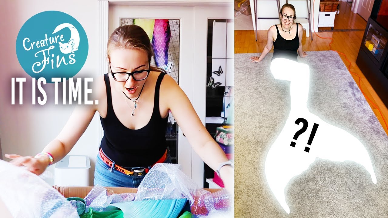 Creature Fins Full Silicone Mermaid Tail Unboxing - YouTube