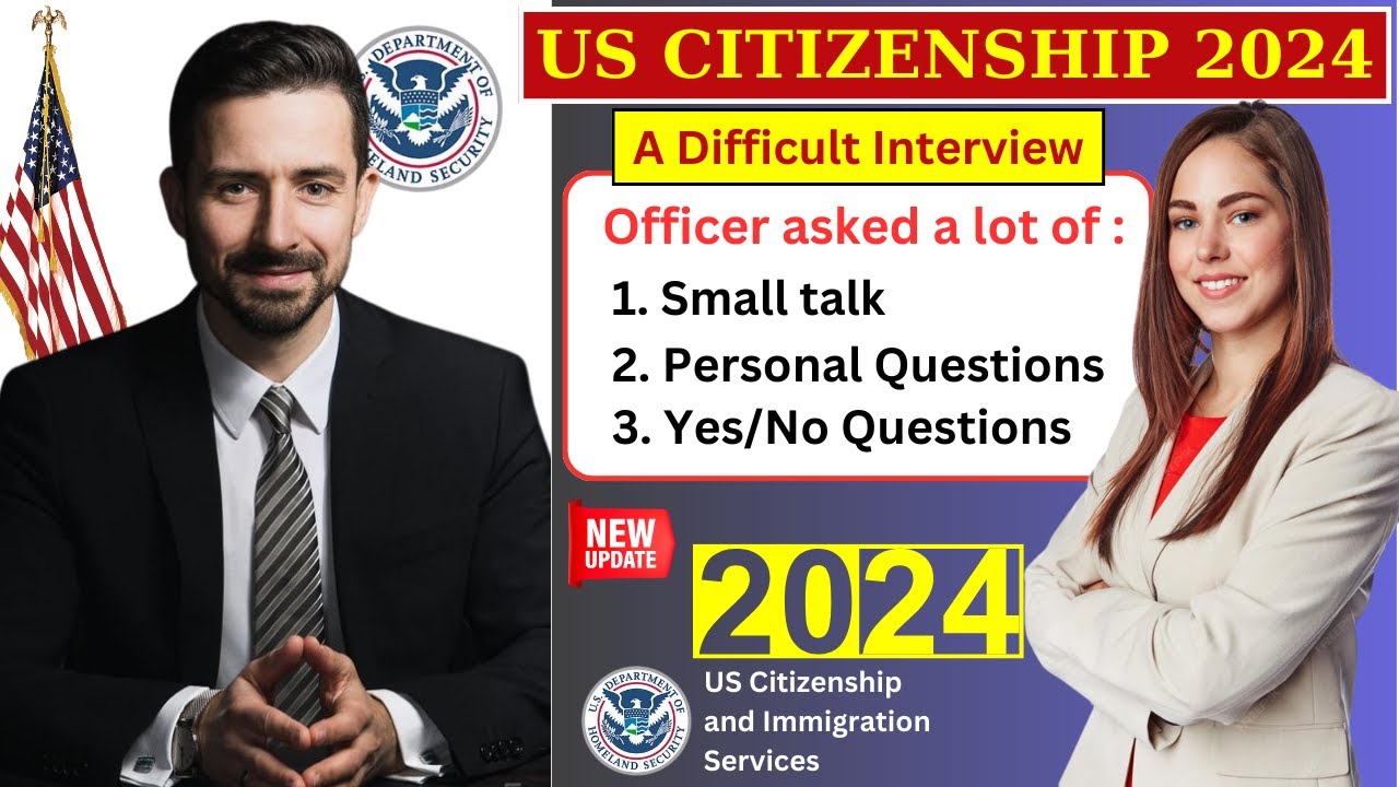 NEW! US Citizenship Interview (Actual Case) 2024 Questions & Answers ...