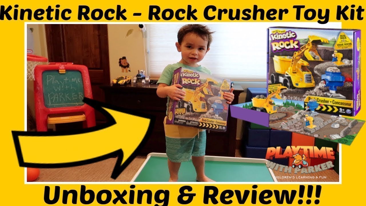 Kinetic Rock - Rock Crusher Toy Kit Unbox & Review!!! | Playtime With ...