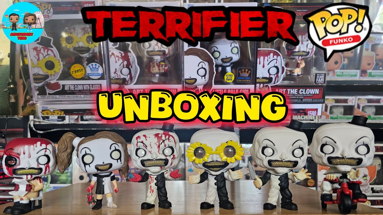 Terrifier Funko Pop Collection Unboxing! Art The Clown Funko Pops ...
