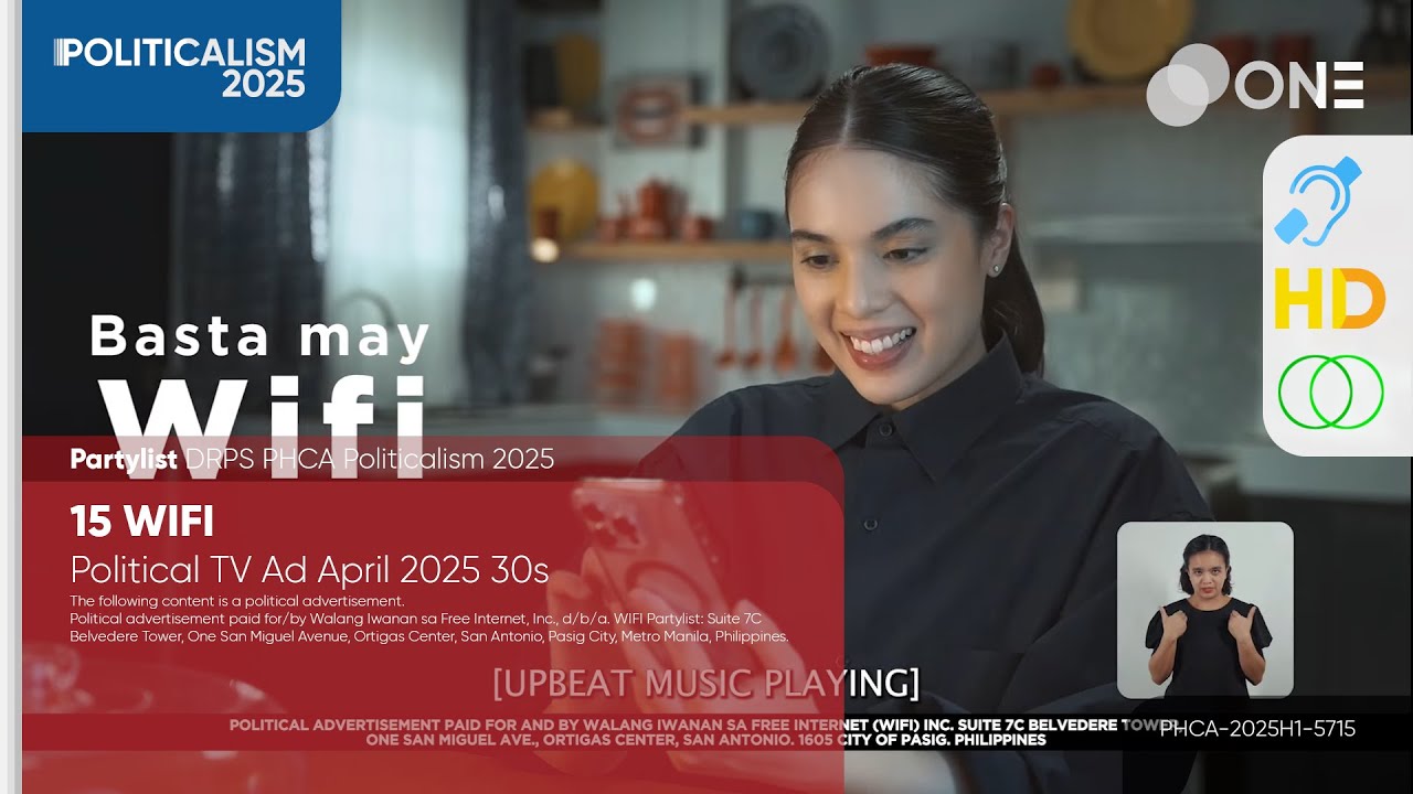 WIFI Partylist Political TV Ad April 2025 15s [BCC/HD/ST] - YouTube