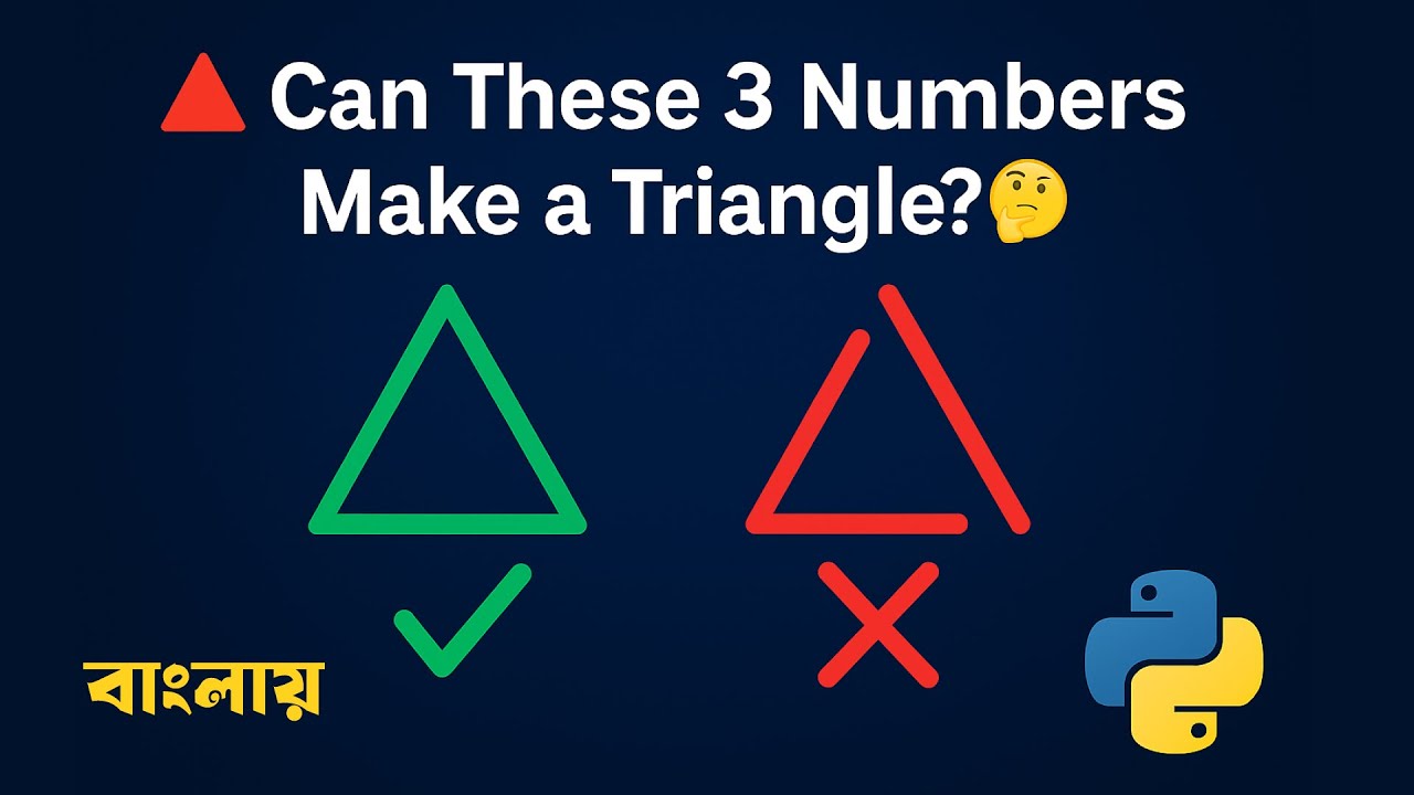 🤯 Can These 3 Numbers 🔢 Make a Triangle 🔺 - YouTube
