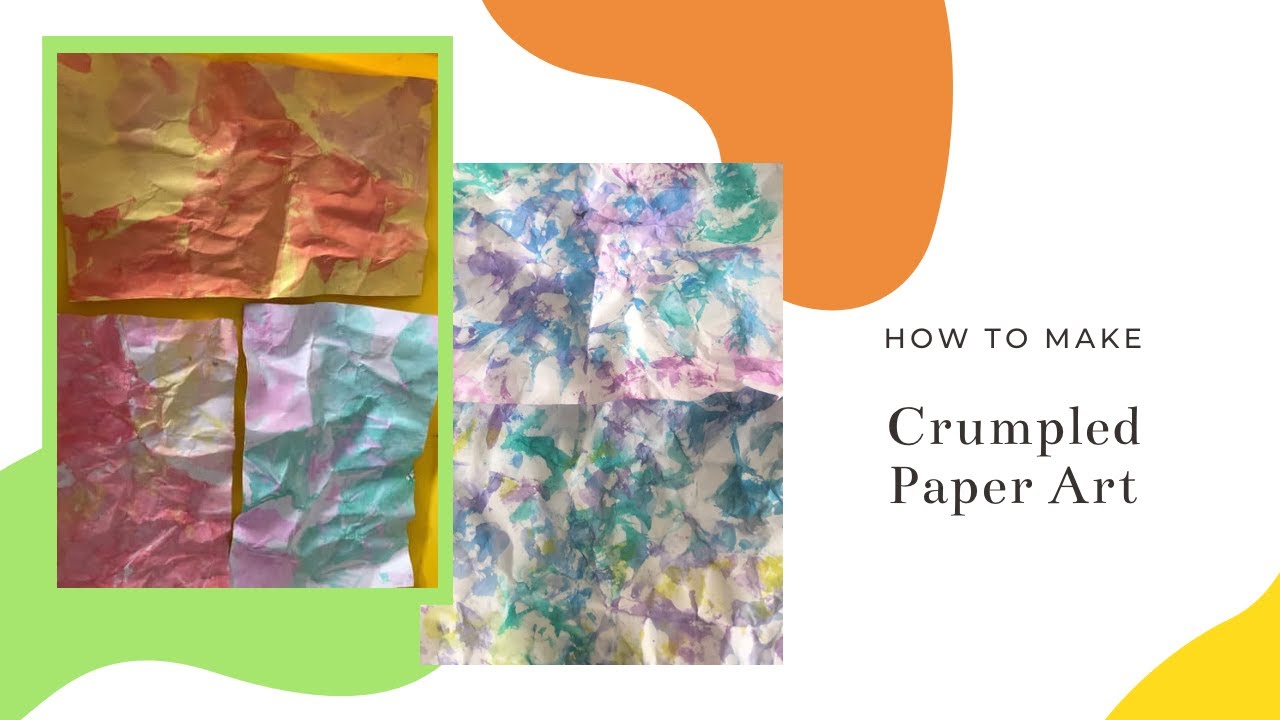 Our Space Crafts: DIY Crumpled Paper Art! - YouTube