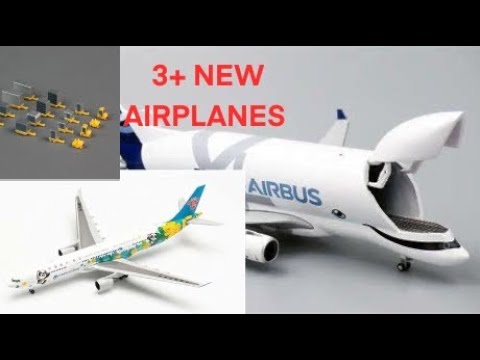 3+ planes and new ground vehicles! - 1/500 model airport unboxing - YouTube