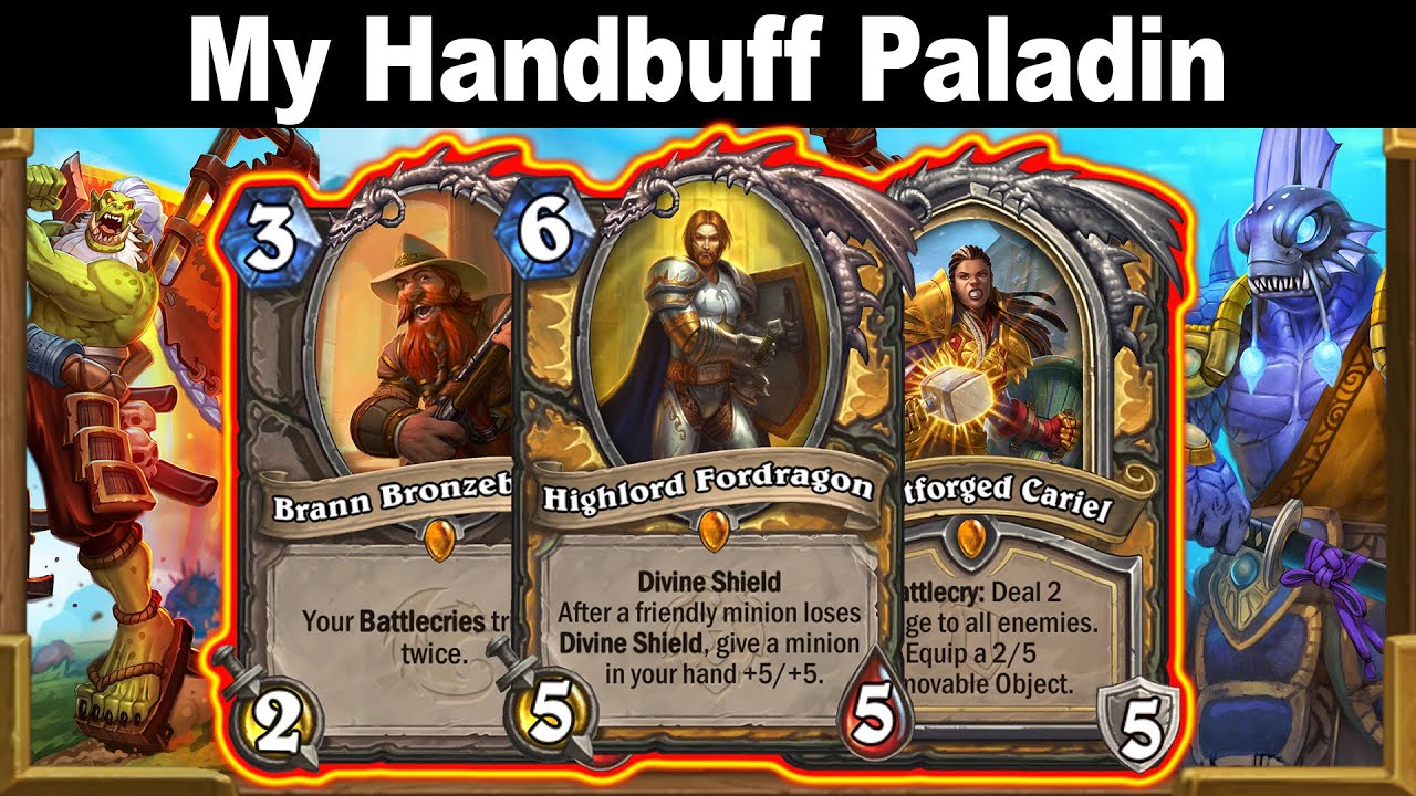 My New Handbuff Divine Shield Paladin Deck Is Stronger! Throne of the ...