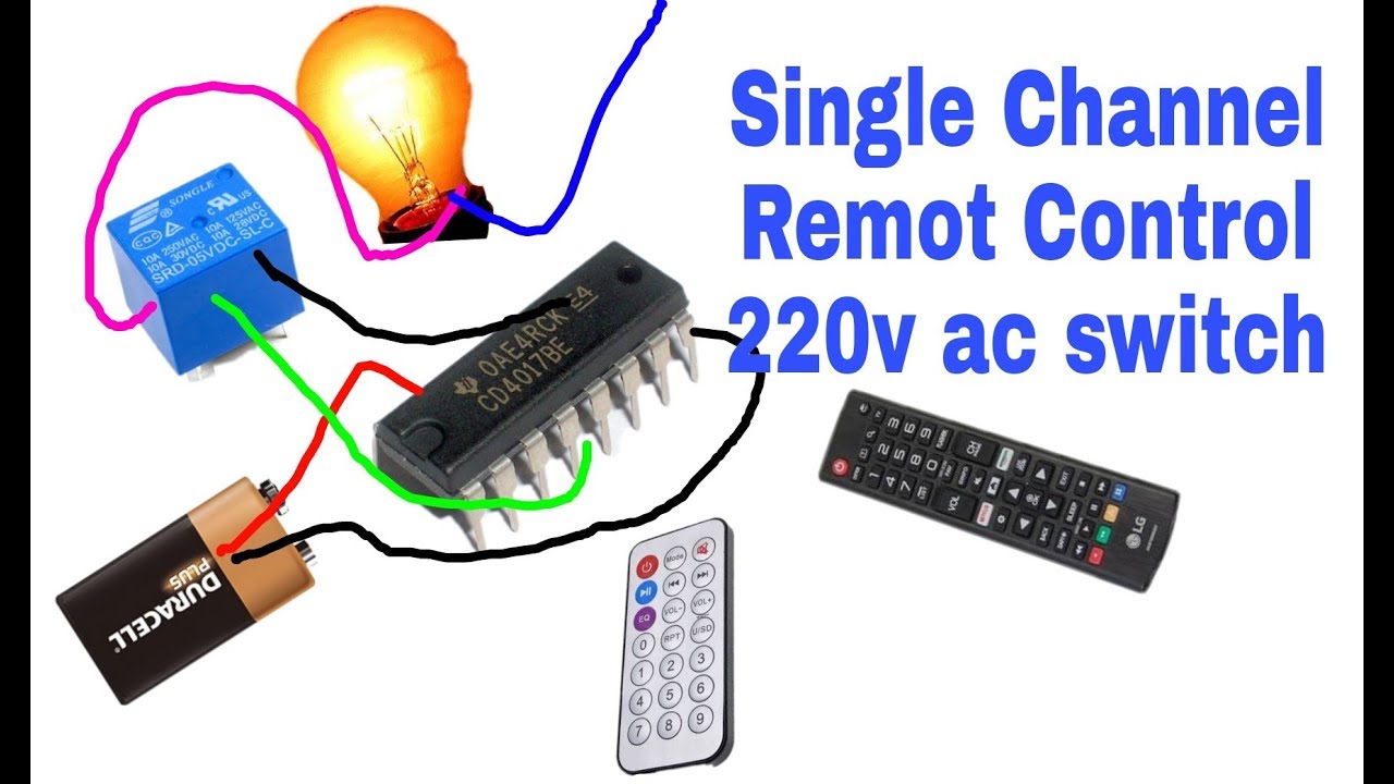 How to | DIY | Single channel remot controlled switch make at home #RC ...