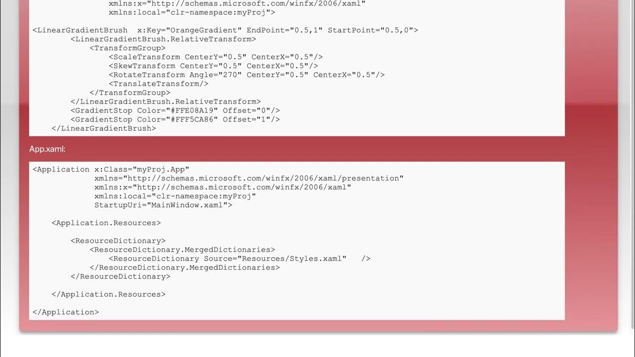 WPF Set Static Resource At Runtime - YouTube
