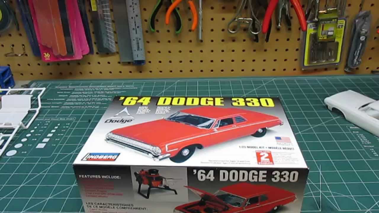 Lindberg '64 Dodge 330 Model Kit Open Box Review - YouTube