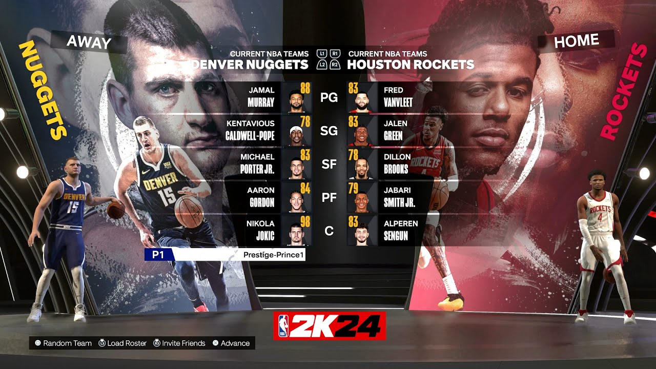 NBA 2K24 - Denver Nuggets Vs Houston Rockets FULL GAMEPLAY (PS5) - YouTube