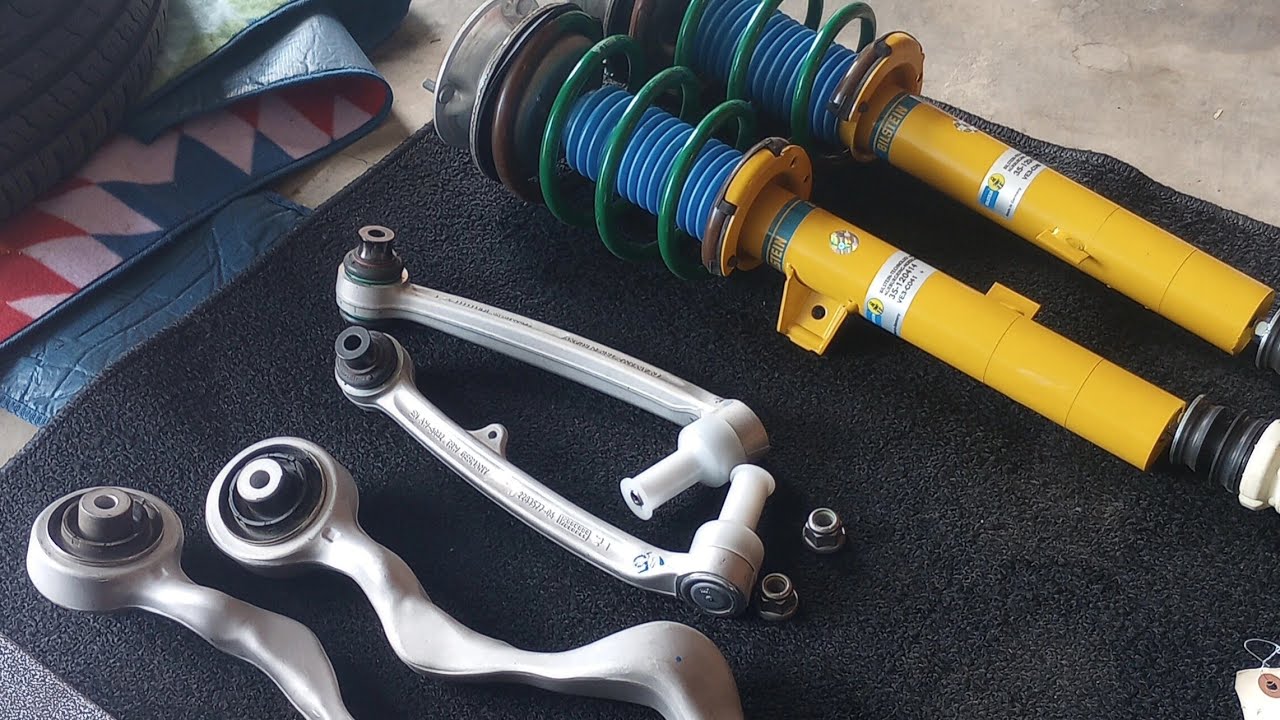 E90 Bilstein B8 Tein lowering springs - YouTube