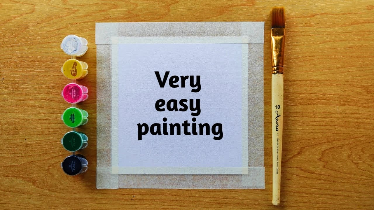 Very Easy and Simple painting, drawing for beginners, step by step ...