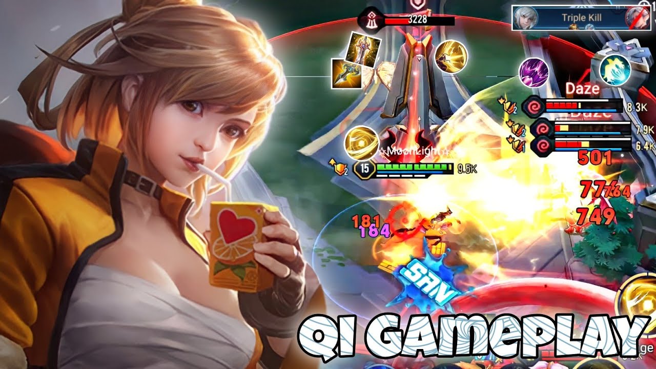 Qi Slayer Lane Pro Gameplay | S1 Flicker Combo Top Tier | Arena of ...