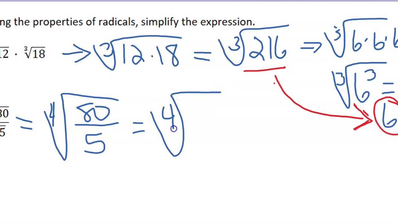 radical expressions - YouTube