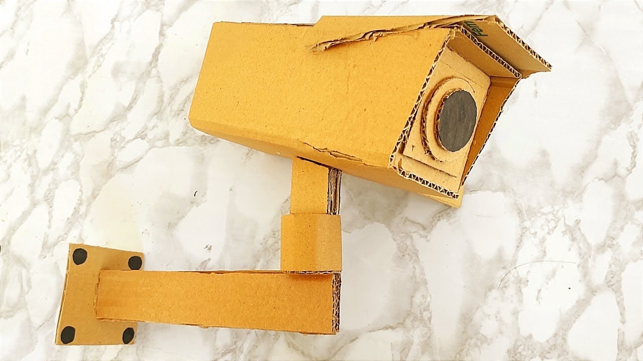 How To Make CCTV Camera at Home DIY Cardboard CCTV Camera Project ...