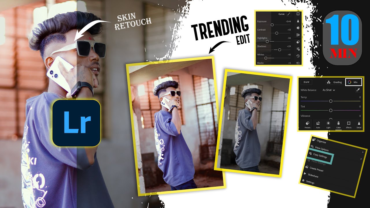 Instagram trending photo edit | Lightroom Cinematic brown कलर स्टोन ...