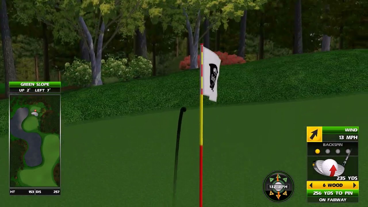 Golden Tee Great Shot on Southern Oaks! - YouTube