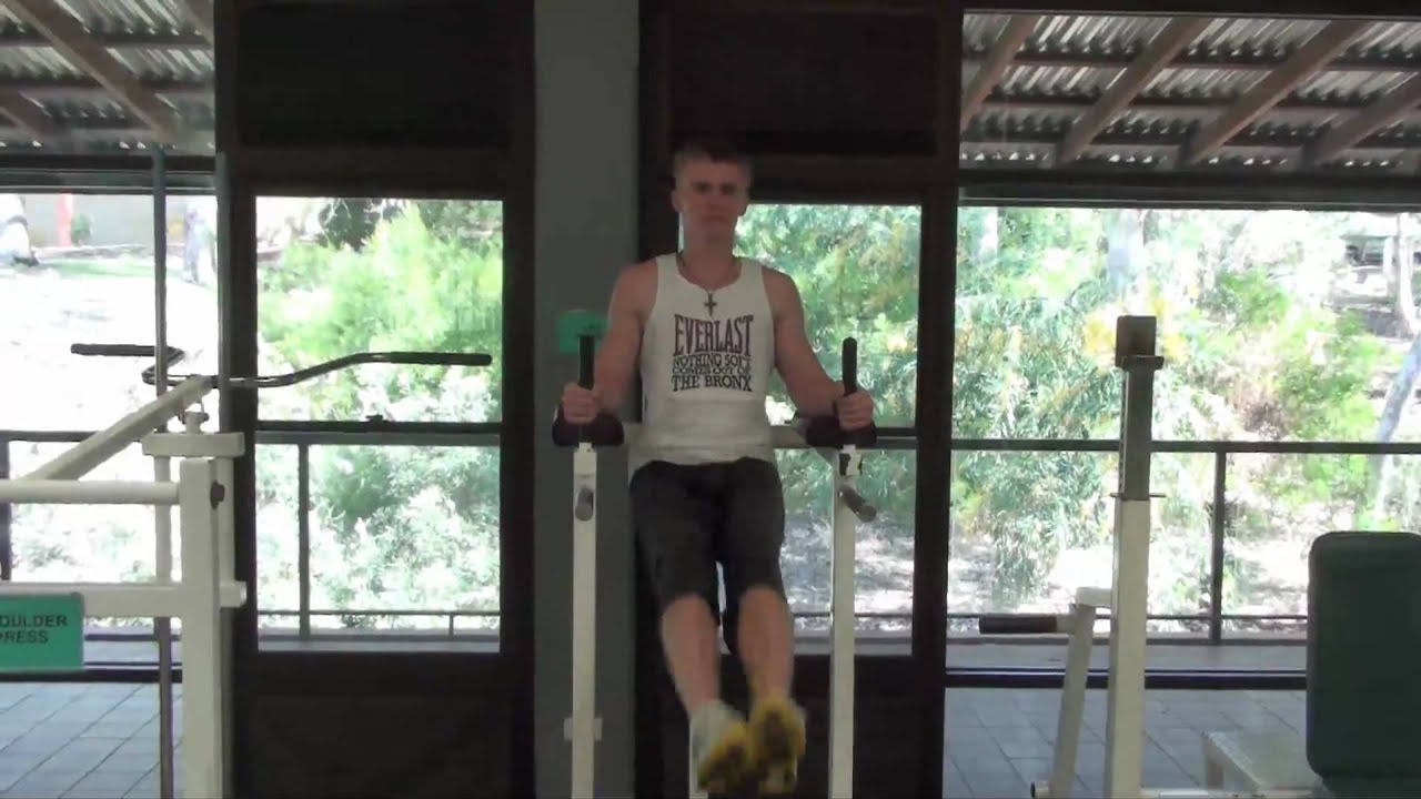 Straight Leg Vertical Bench Leg Raises - YouTube