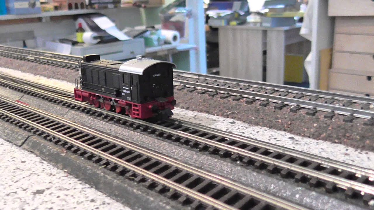 Hobbytrain H2850 Diesellok V36 DB Ep:3 Neuheit 2015 Fahrtest - YouTube
