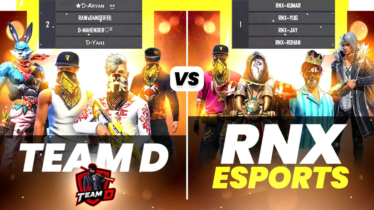 Team D vs Rocky & Rdx Esports 🔥 Best vs Best Clash Squad Match 🔥 ...