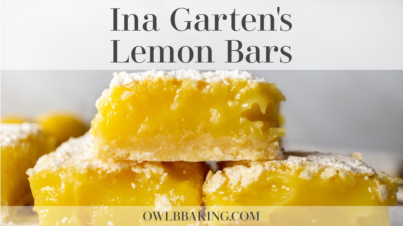 Ina Garten's Lemon Bars - YouTube