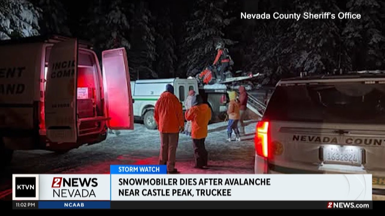 Snowmobiler dies following avalanche in Nevada County in Castle Peak ...