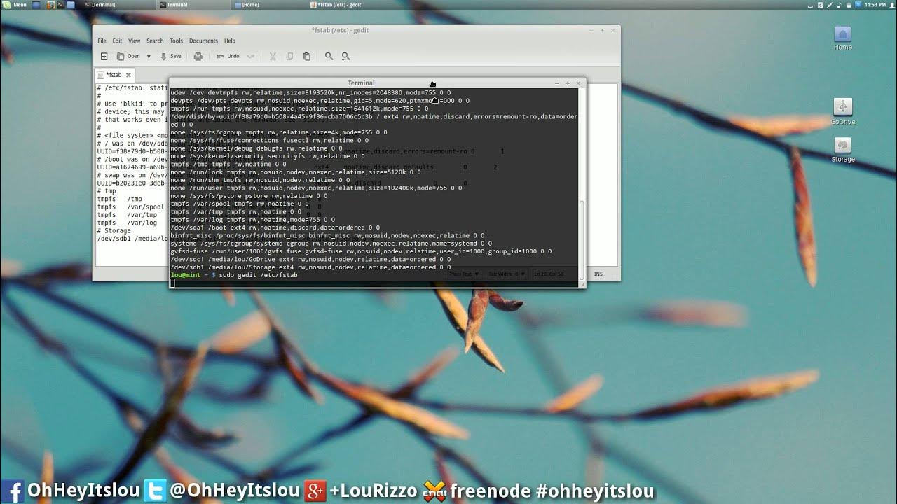 How to Auto Mount a Hard Drive in Linux - YouTube