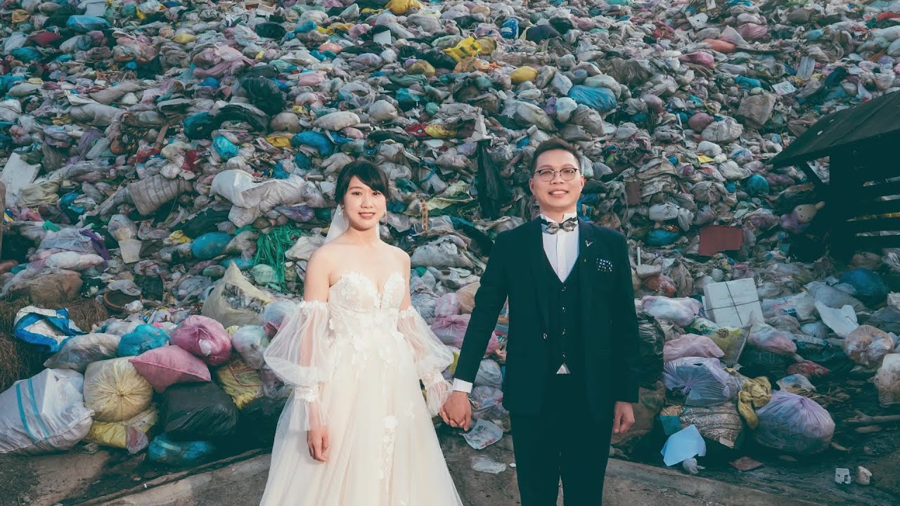 'Til trash do us part': Taiwan couple embraces garbage wedding shoot ...