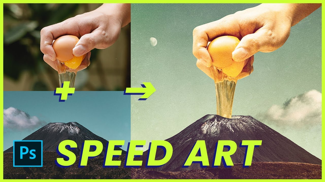 How To Make A Digital Collage Artwork In Photoshop (Timelapse/SpeedArt ...